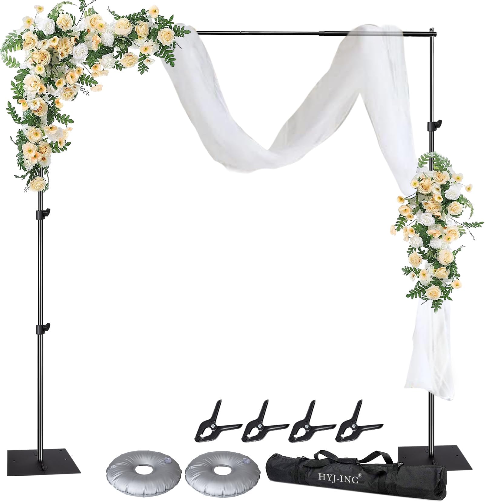 Amazon.com : HYJ-INC Pipe and Drape Photography Backdrop Stand Kit ...