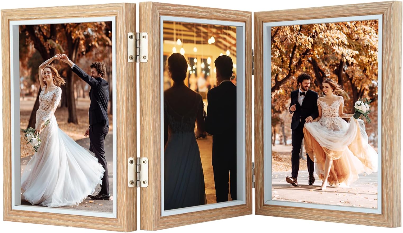 Triple Cadre Photo Pliable 3 Photos, Cadre Photo Multiple Affichage ...