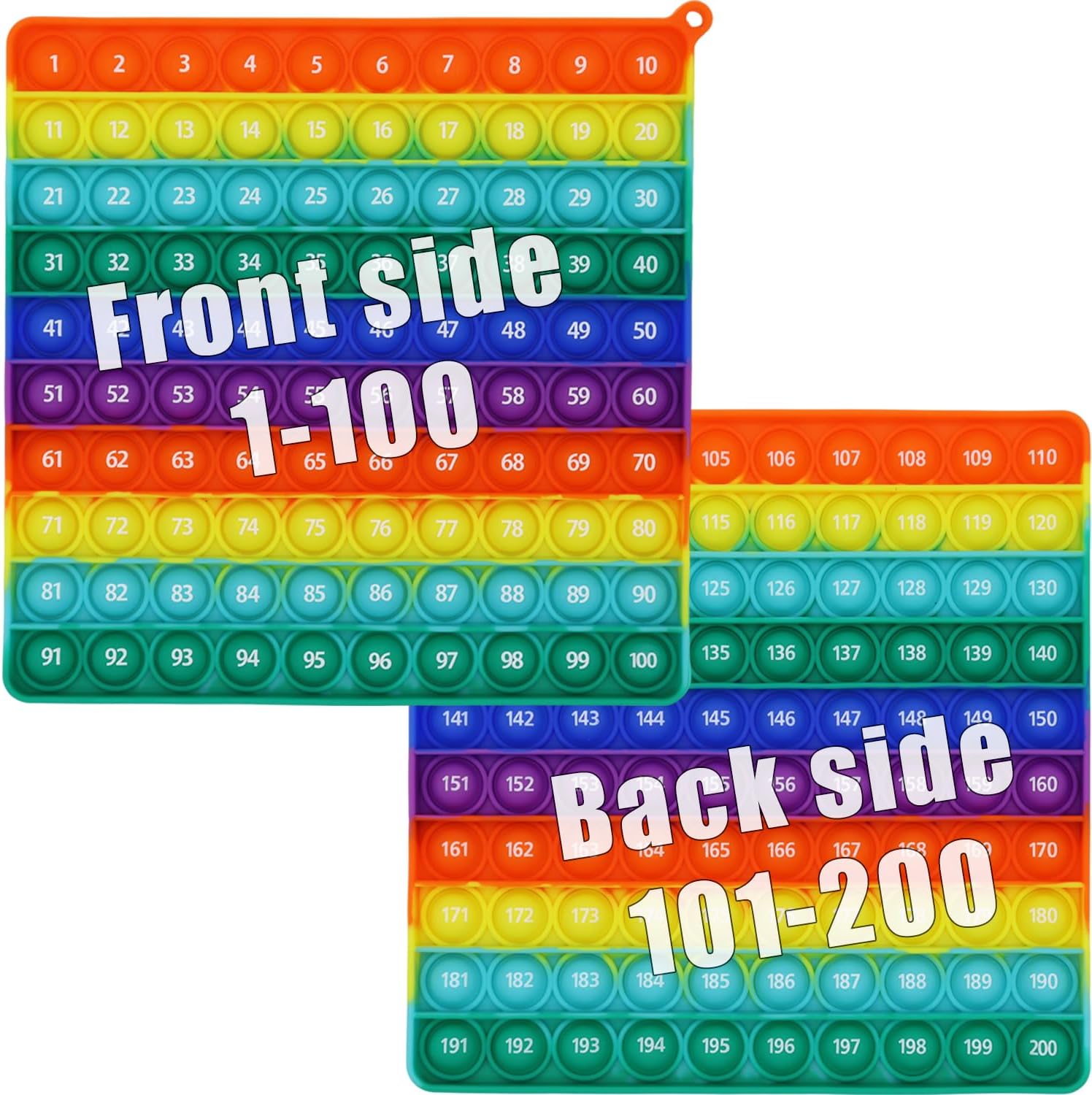 Pop It Fidget Toy Hundreds Chart - 100 Bubbles : Amazon.com.au: Toys ...