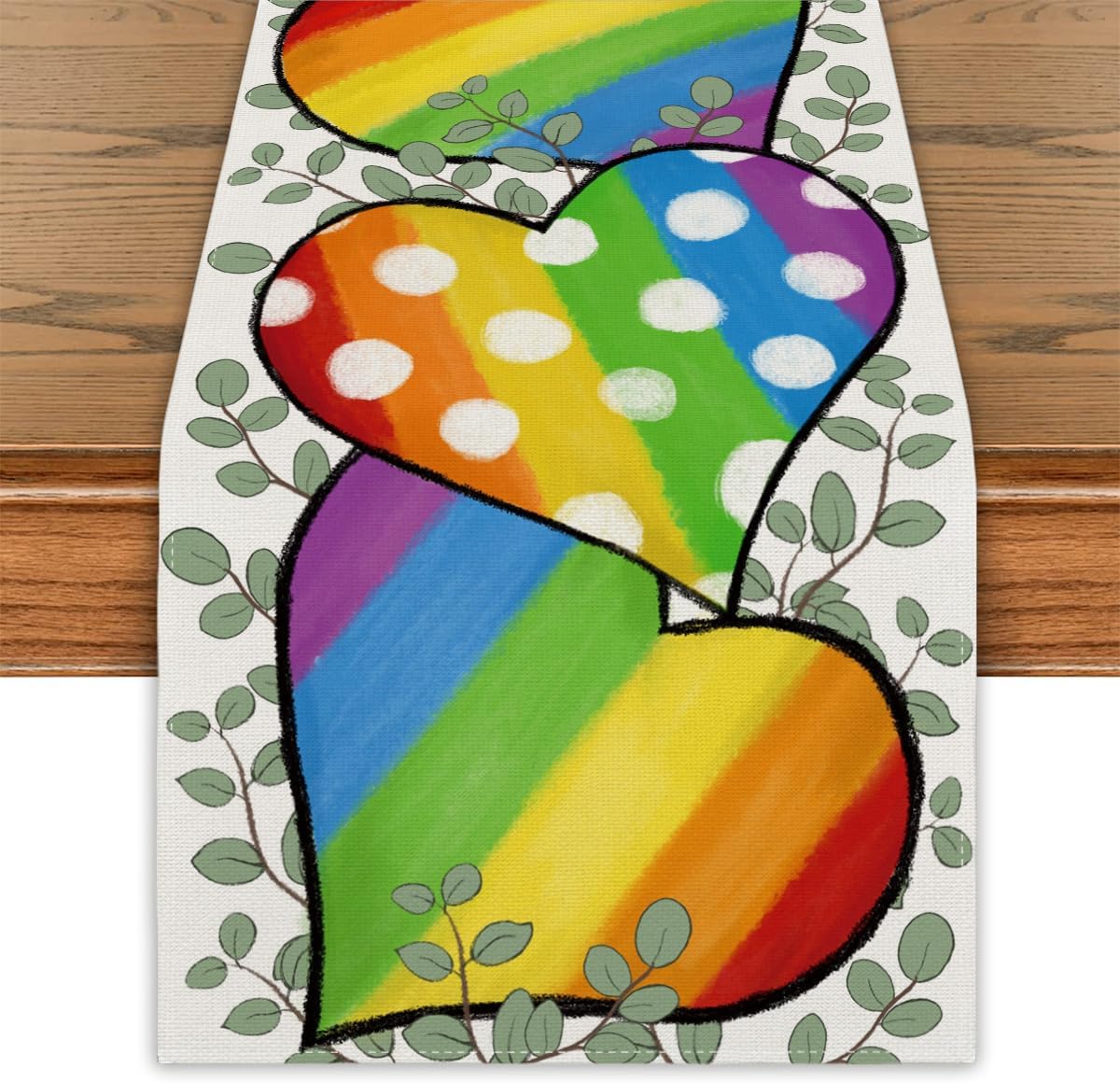 Amazon.com: Pride Decorations Pride Table Runner Rainbow Love Table ...