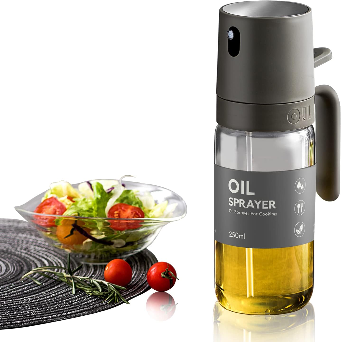 Amazon.com: Qenqyeen,Oil Sprayer for Cooking,8.5oz Glass Oil Spray ...
