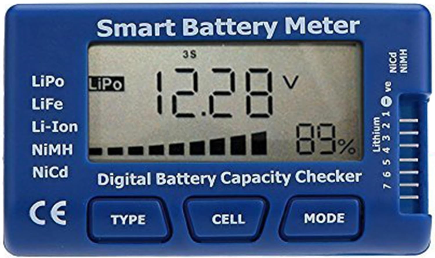 MaximalPower 5-in-1 Battery Meter, Intelligent Cell Meter Digital ...