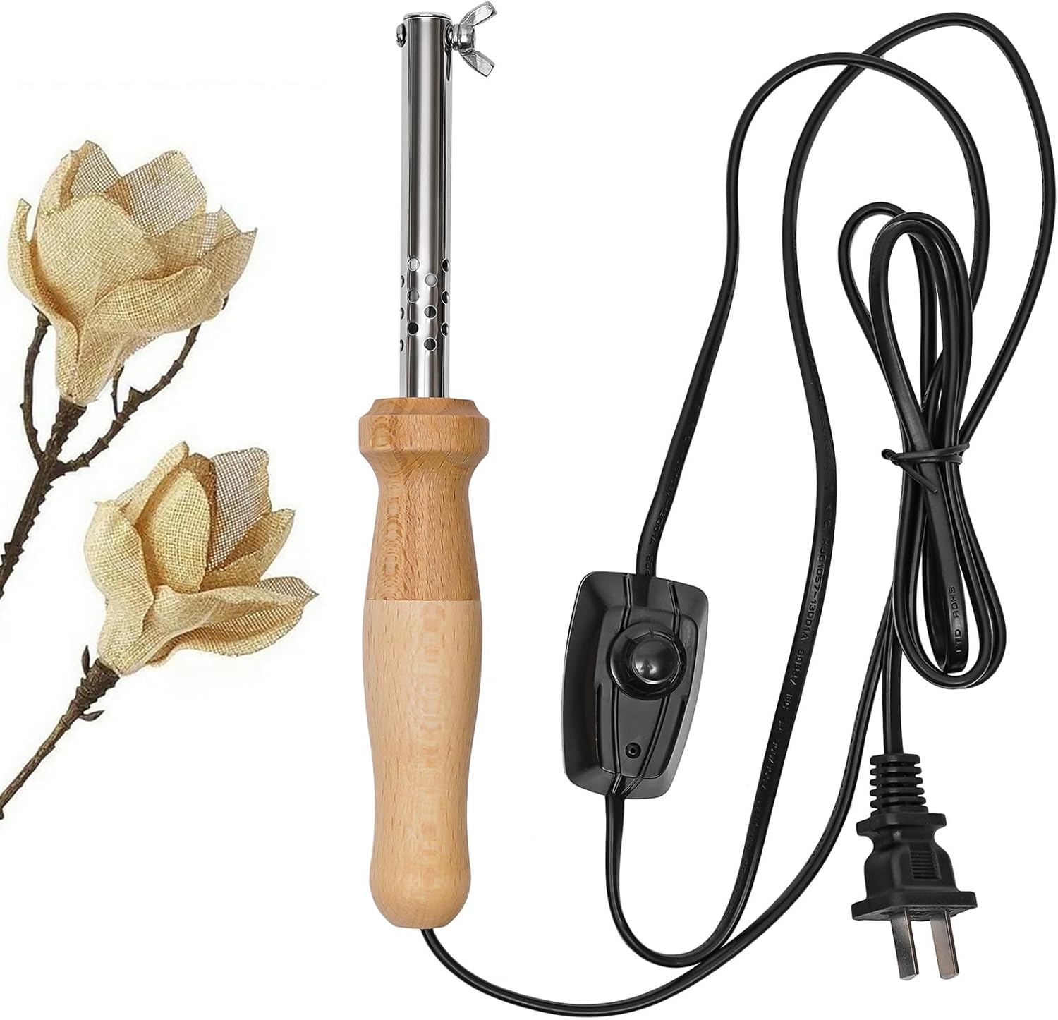 Amazon.com: LIKARVA Electric Fabric Flower Making Tool Kit with 17 ...