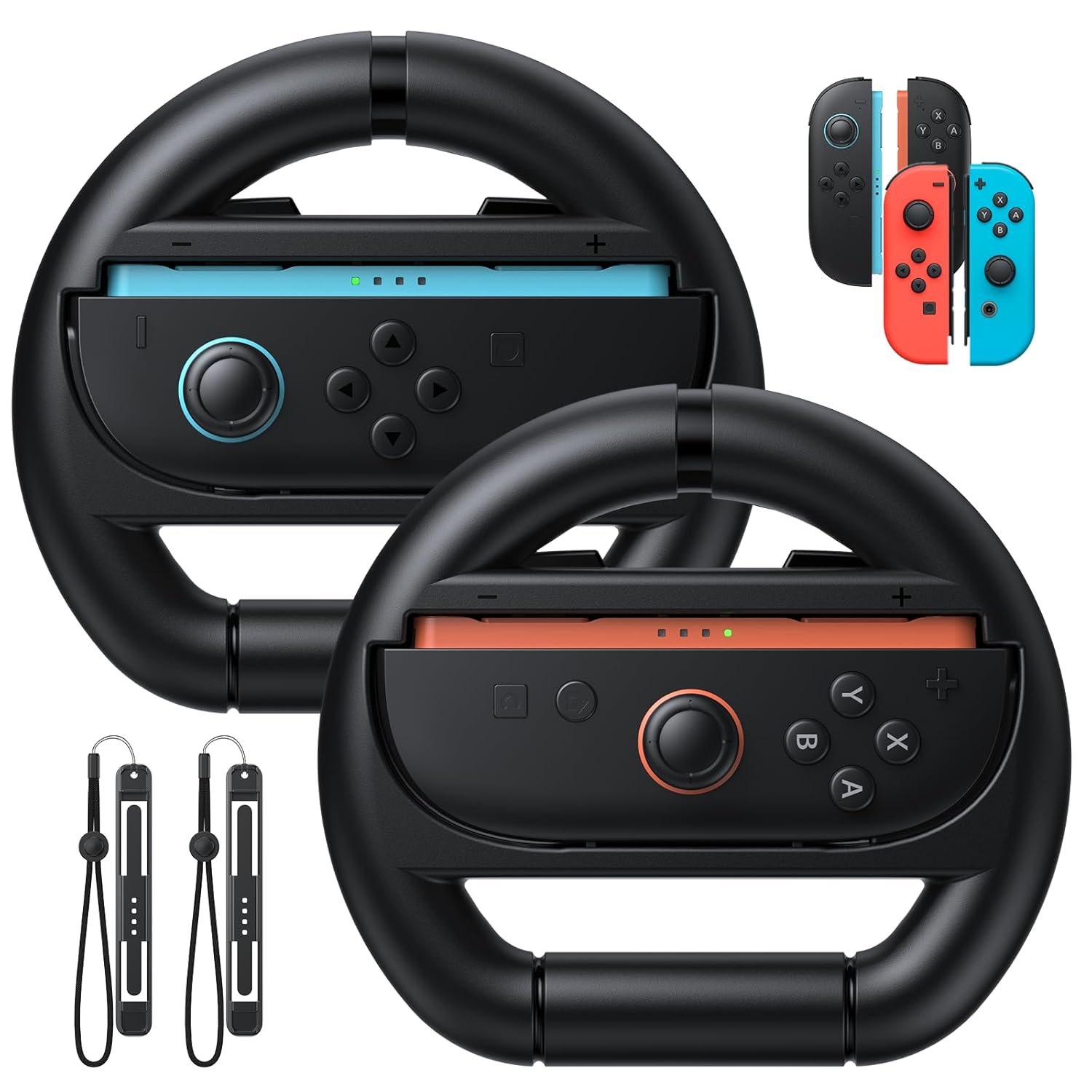 Amazon.com: FASTSNAIL [Switch 1/2 Compatible] Steering Wheels for ...