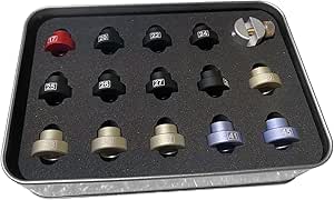 JOJOCY Headspace Gauge with 14 Inserts, Bullet Comparator Kit for .17 ...