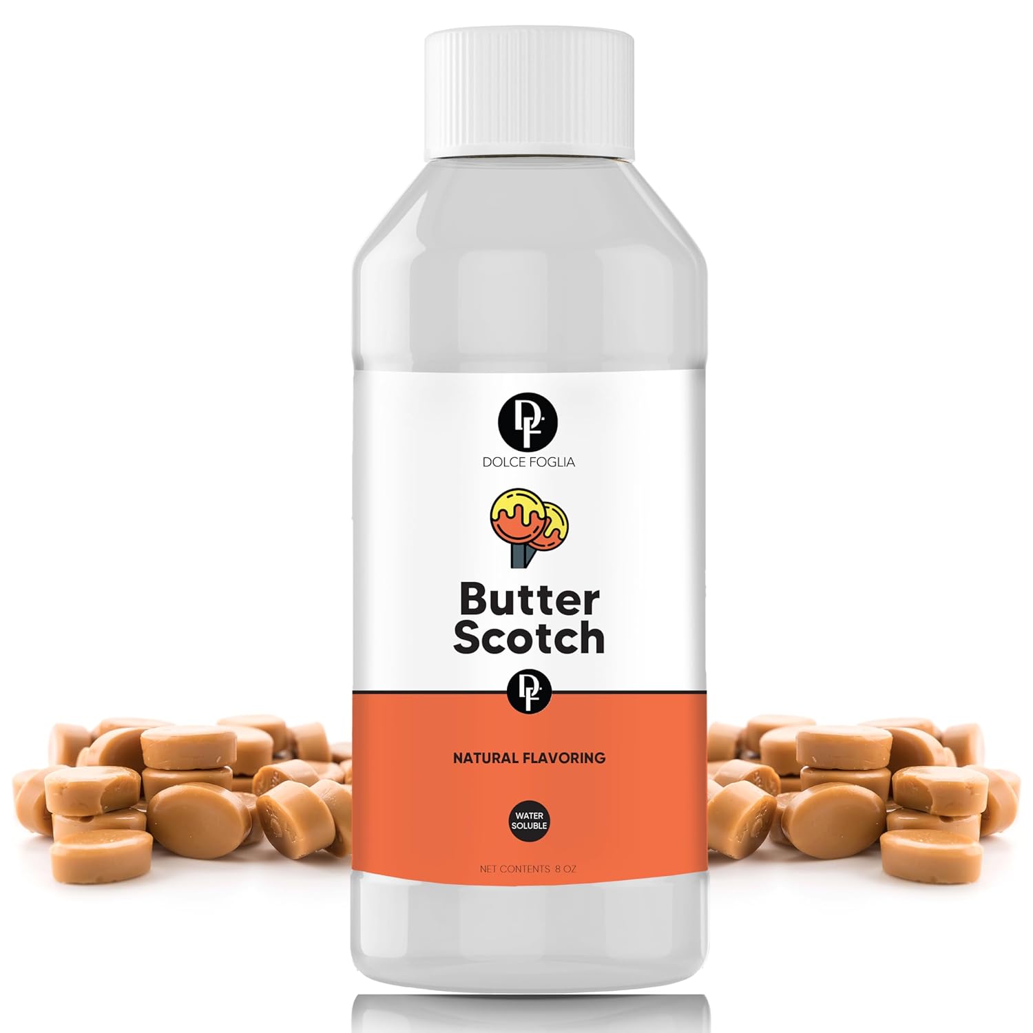 Amazon.com: Dolce Flav Natural Butterscotch Extract - 8 Ounce Water ...