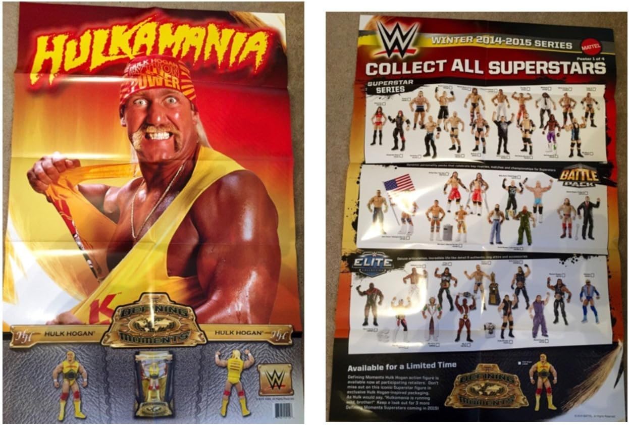 Amazon.com: Mattel Hulkamania WWE Hulk Hogan Wrestling Action Figure ...