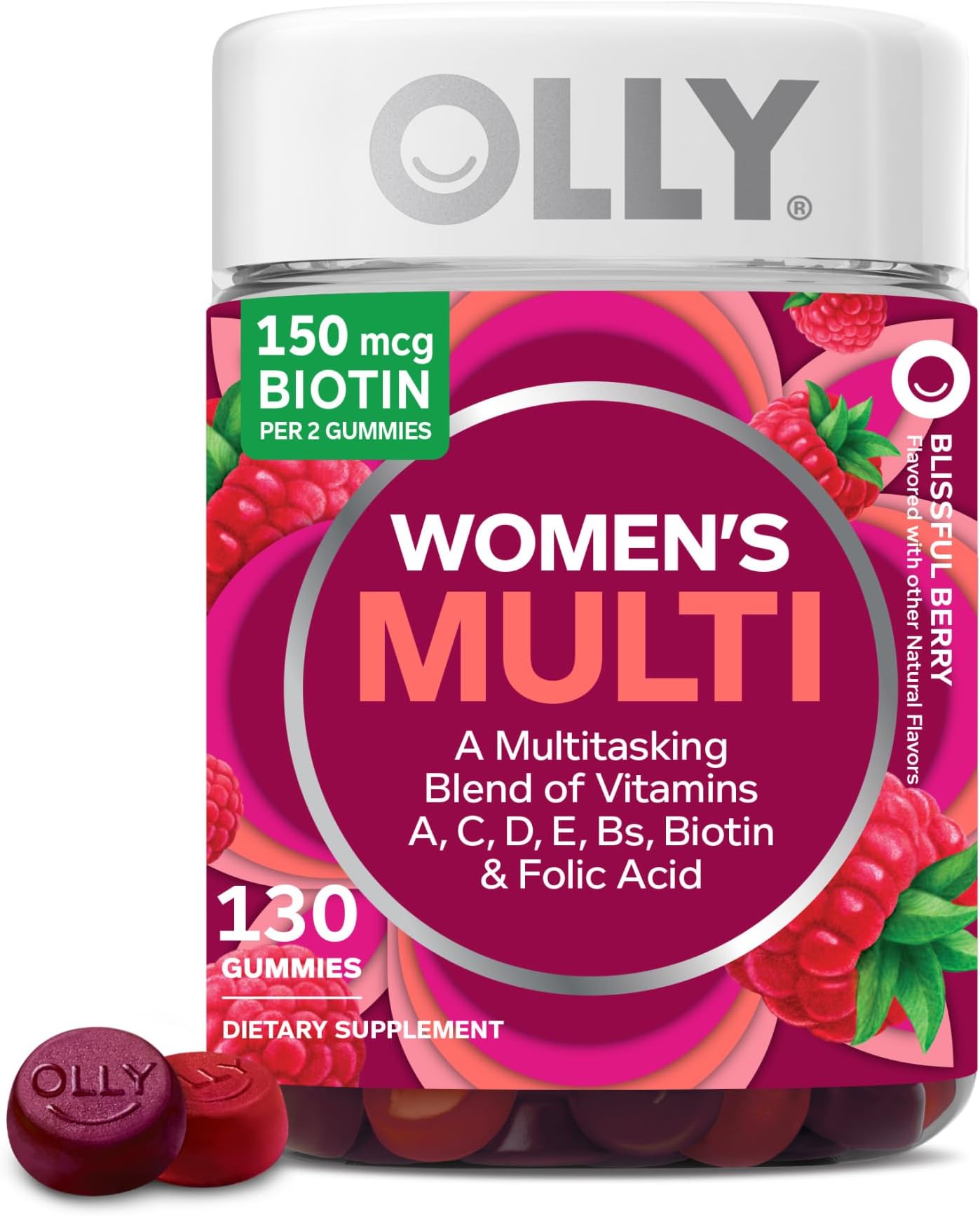 Amazon.com: OLLY Women's Daily Multivitamin Gummy, Vitamins A, D, C, E ...