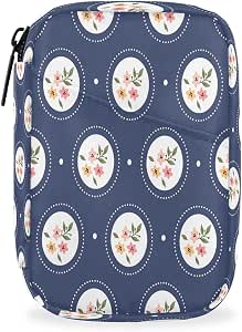 Amazon.com: Pill Organizer Box Spring Flowers Blue Background 7-Day ...
