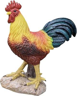 Amazon.com: Bits and Pieces - Motion Sensor Rooster Statue - Decorative ...