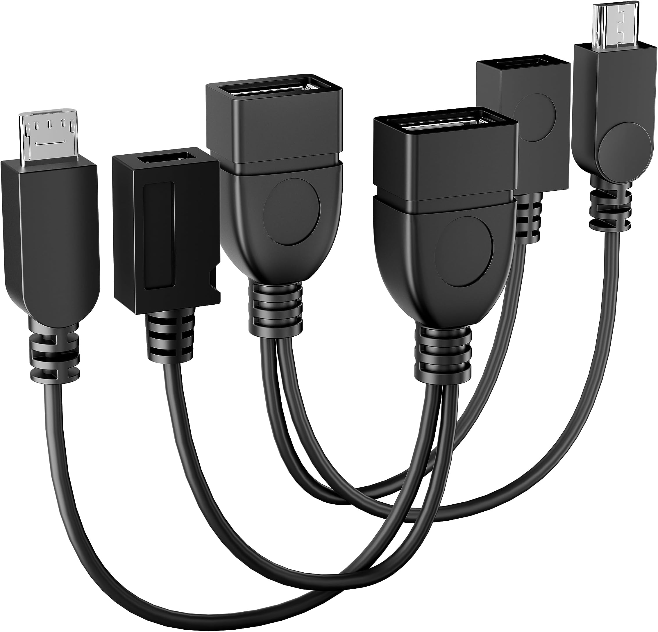 Amazon.com: AuviPal 2-in-1 Micro USB to USB Adapter (OTG Cable + Power ...