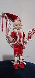 Amazon.com: RAZ Imports 2021 Peppermint Parlor 16-inch Posable Elf ...