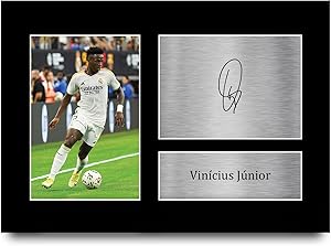 HWC Trading A4 Vinicius Junior Real Madrid Gifts Printed Signed ...
