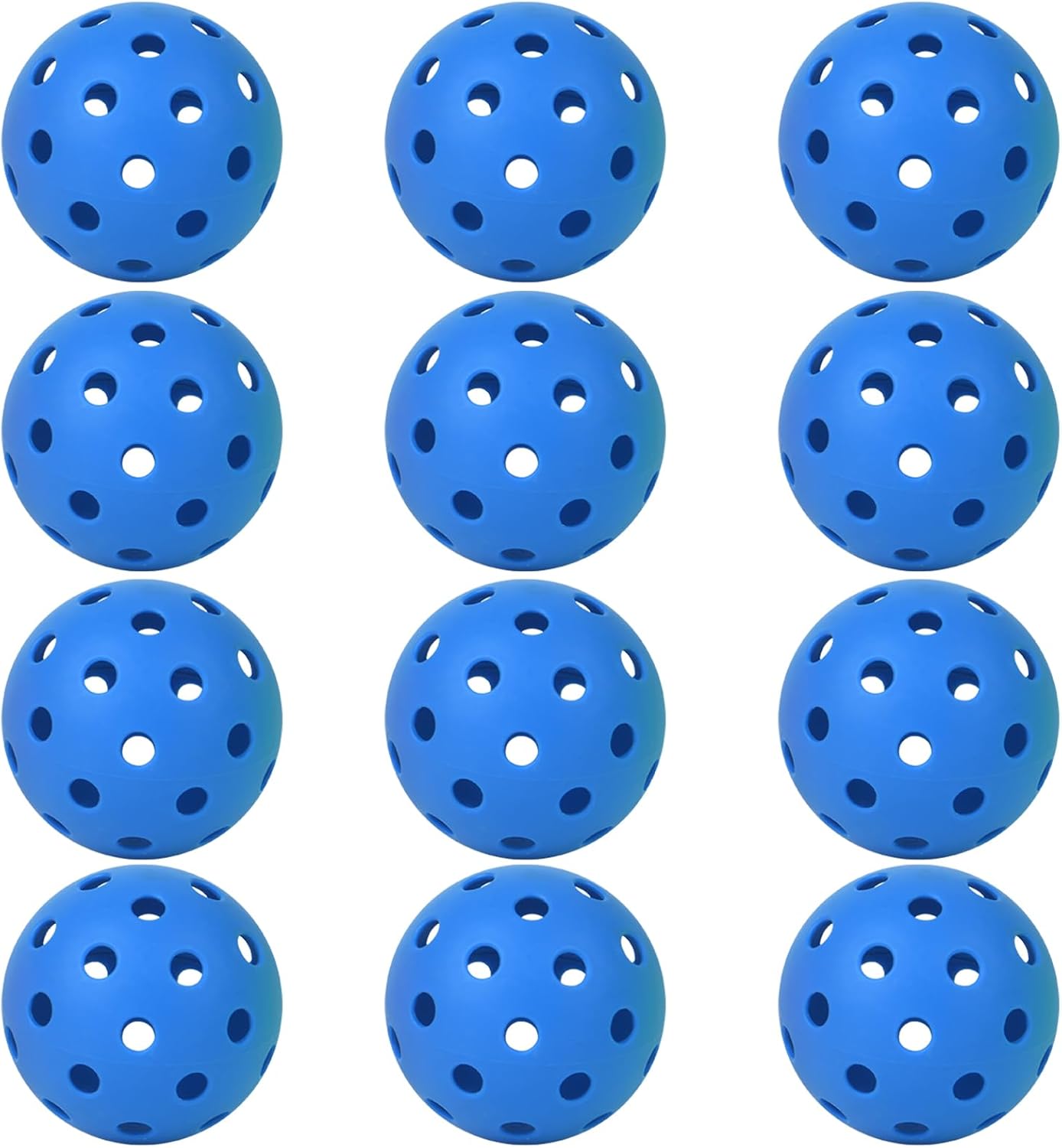 Hiziwimi 12PC Indoor Pickleball Balls,Studily Built Consistent Bounce ...