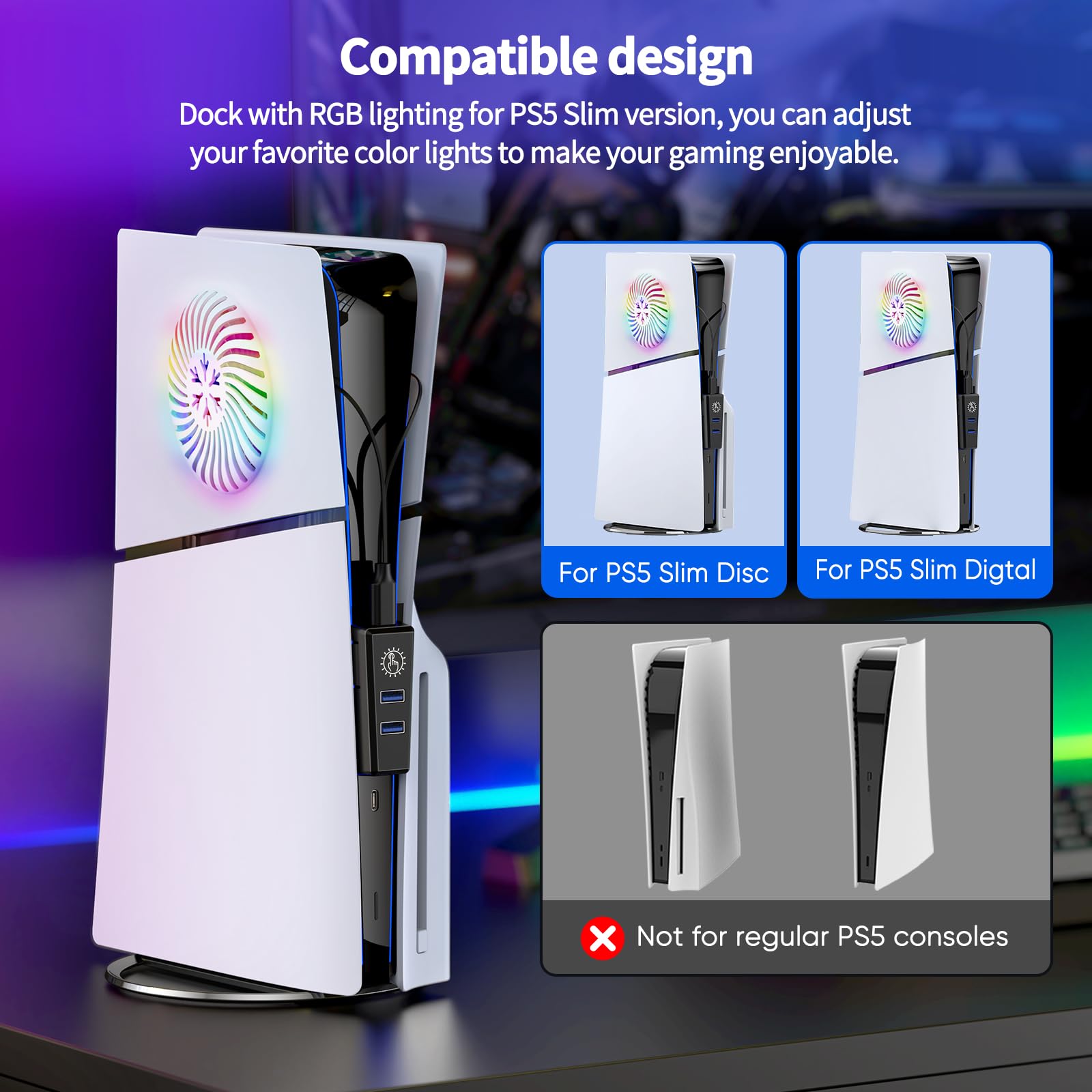 Snapklik.com : Cover Plates For PS5 Slim Console