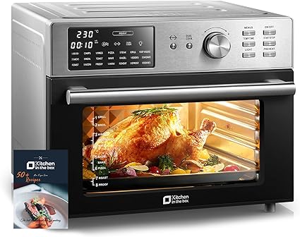 Amazon.com: Kitchen in the box 32QT Extra Large Air Fryer Toaster Oven ...