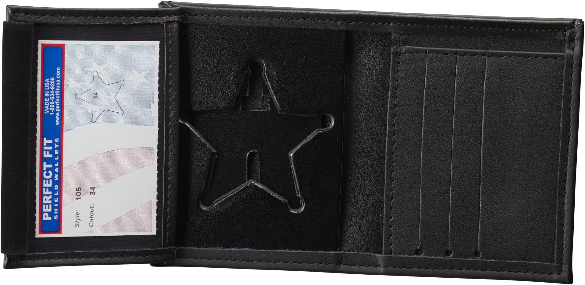 Amazon.com: Perfect Fit Shield Wallets Ohio Sheriff 5 Point Star Badge ...