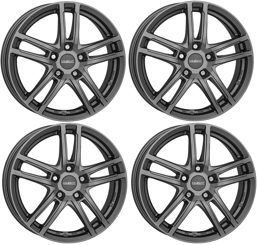 4x Dezent Rims TZ Graphite 7.5Jx17 ET38 5x114.3 Compatible with Renault ...