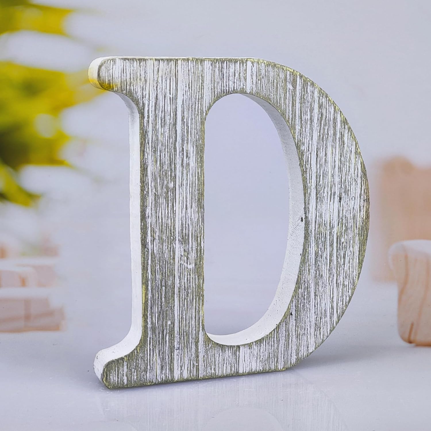 Amazon.com: WOODOUNAI 6 Inch Wood Letters Unfinished Rustic Wood ...