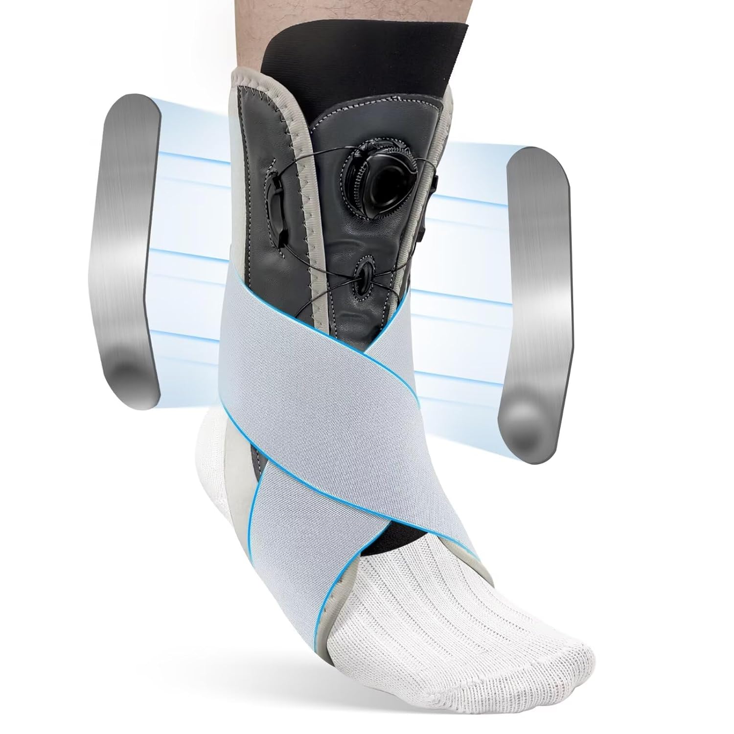 Amazon.com: Abismat Knob Design Ankle Brace for Sprained Ankle, Ankle ...
