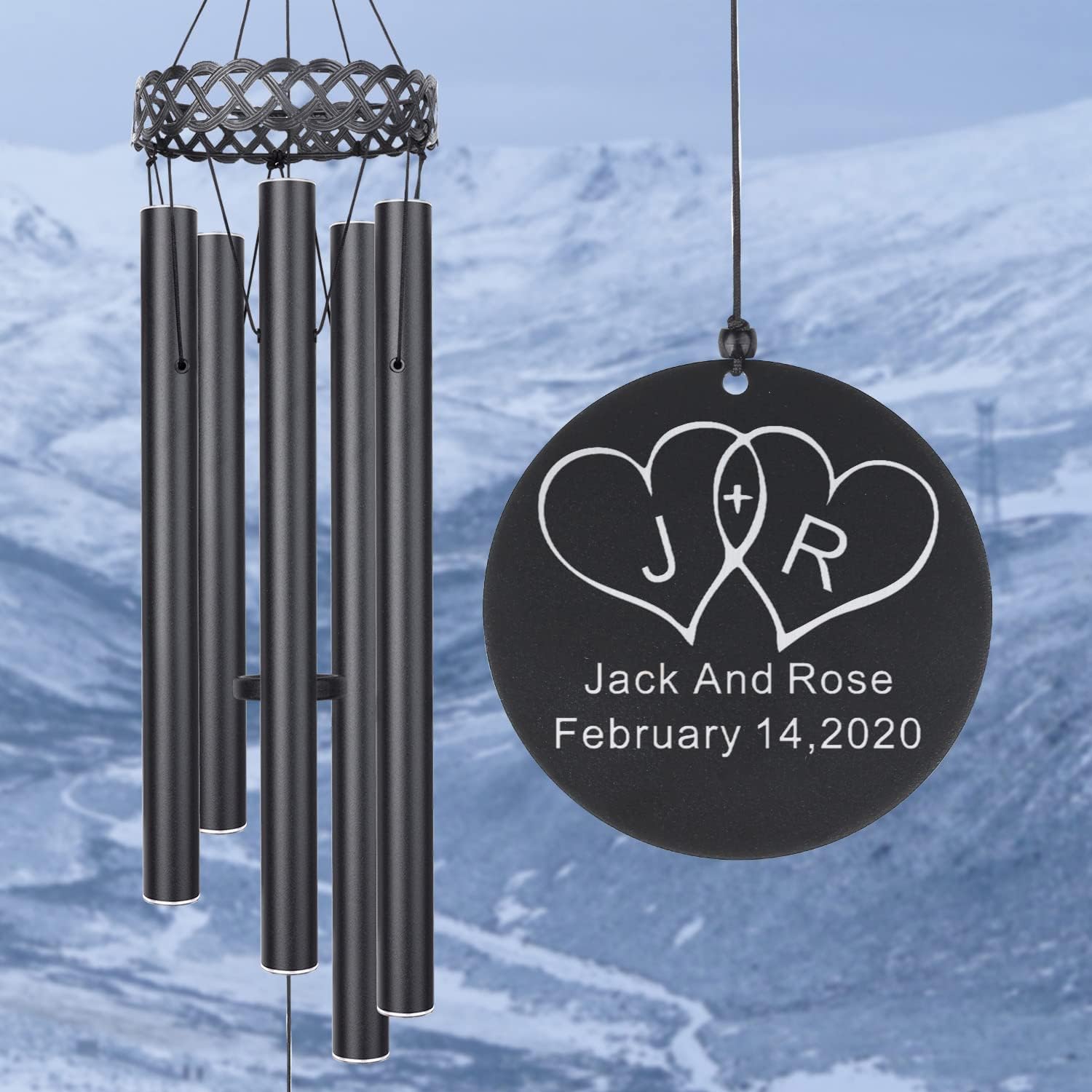 Amazon.com : Personalized Wedding Anniversary Wind Chime Gift, Any ...