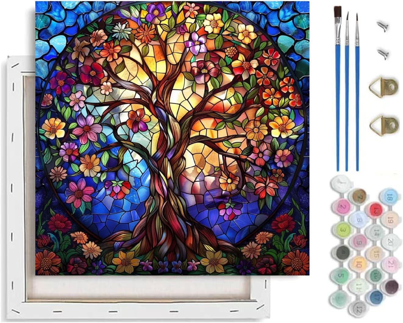 Amazon.com: VIGEGU Tree of Life Paint by Numbers Kit for Adults ...
