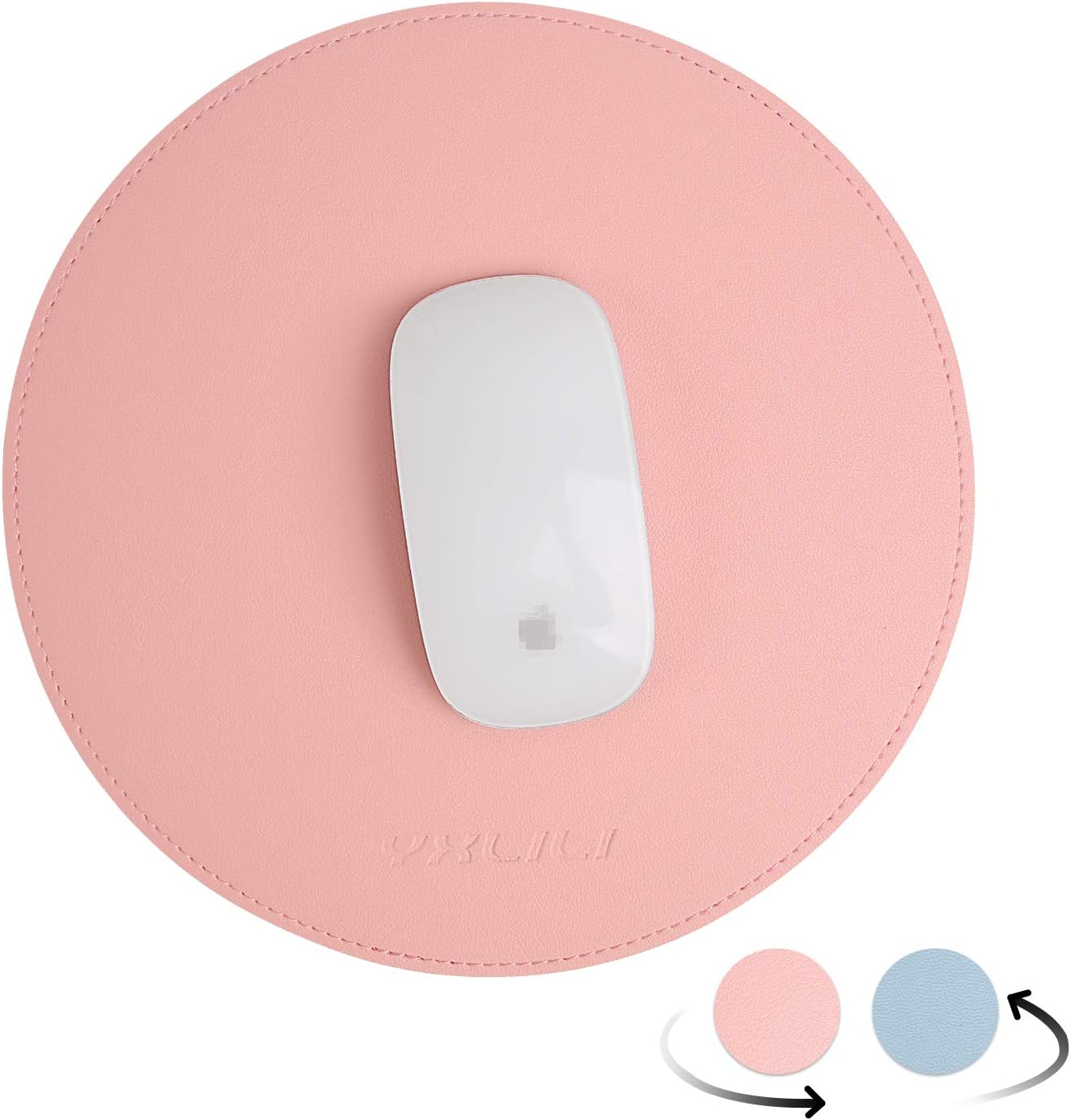 Amazon.com: YXLILI Mouse Pad, Double-Sided Mouse Pads Small Round PU ...