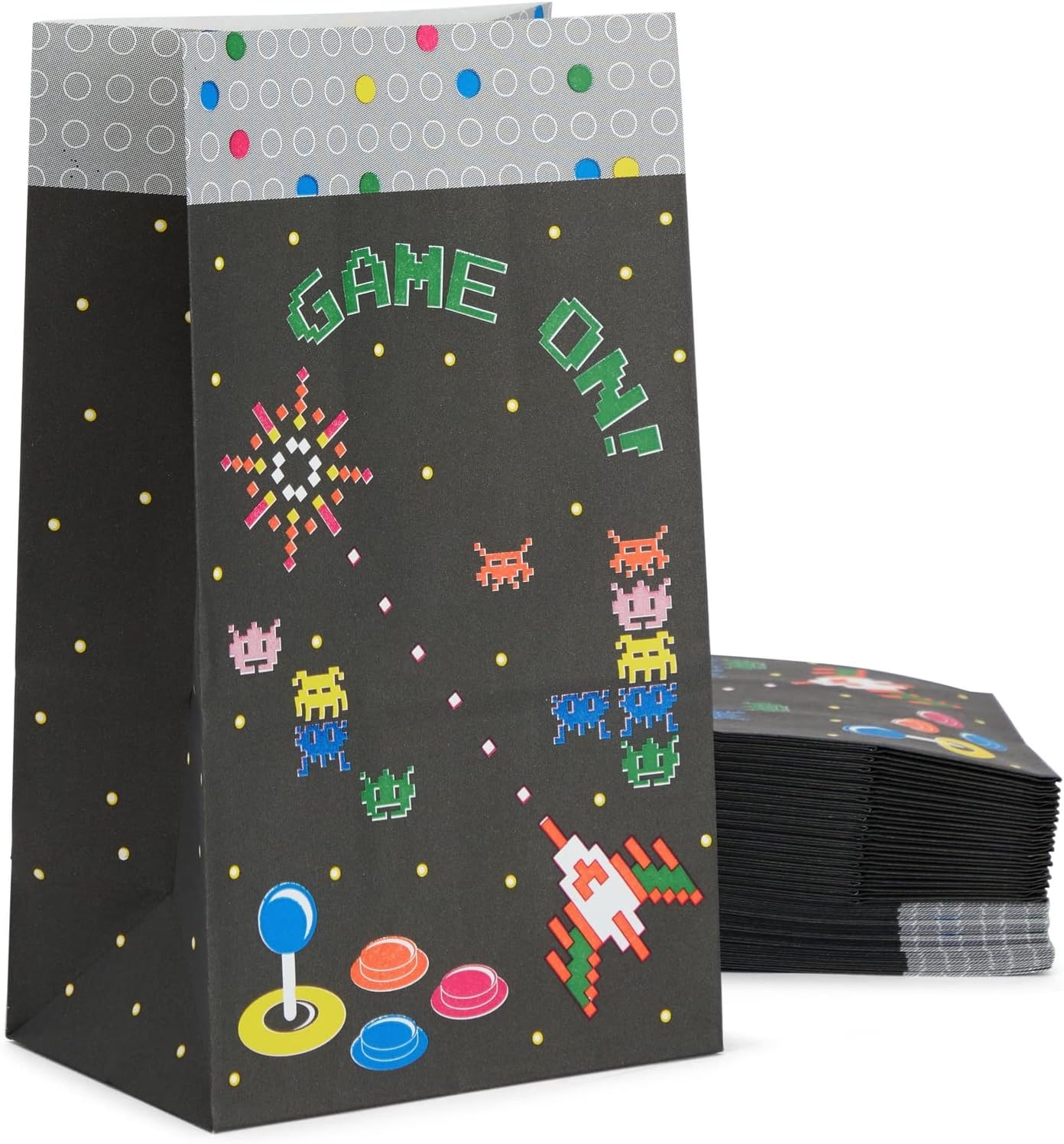 Amazon.com: 36 Pack Video Game Goodie Bags for Retro Arcade Party ...