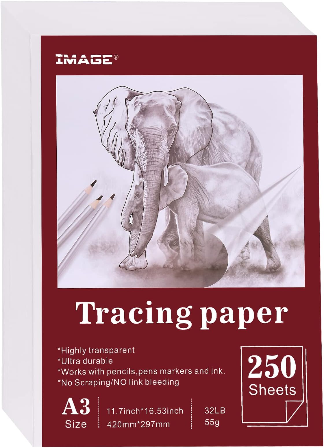 House of Card & Paper A3 62 gsm Acid Free Tracing Paper (Pack of 100 ...
