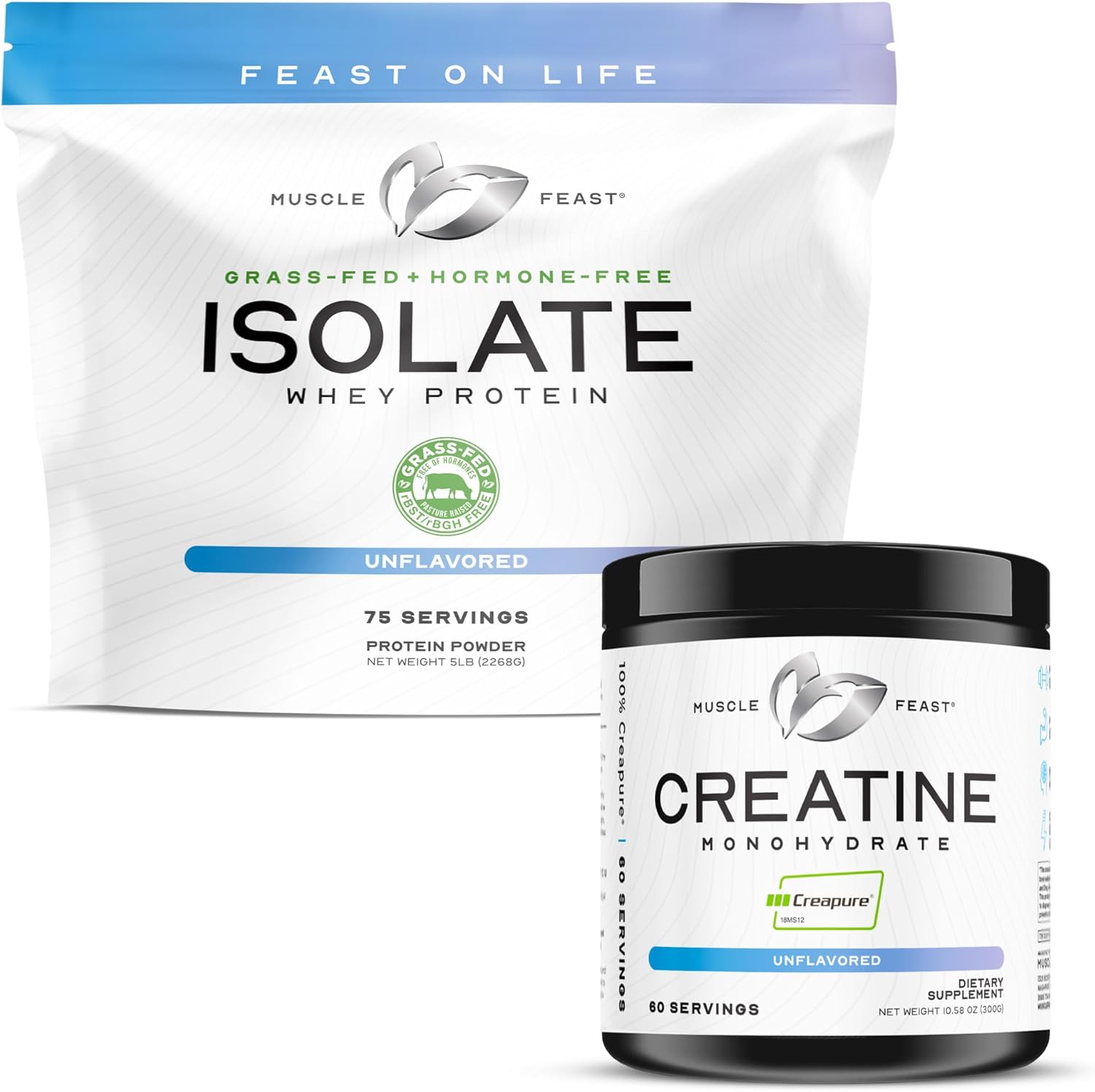 Amazon.com: Muscle Feast Creapure Creatine Monohydrate - Unflavored ...