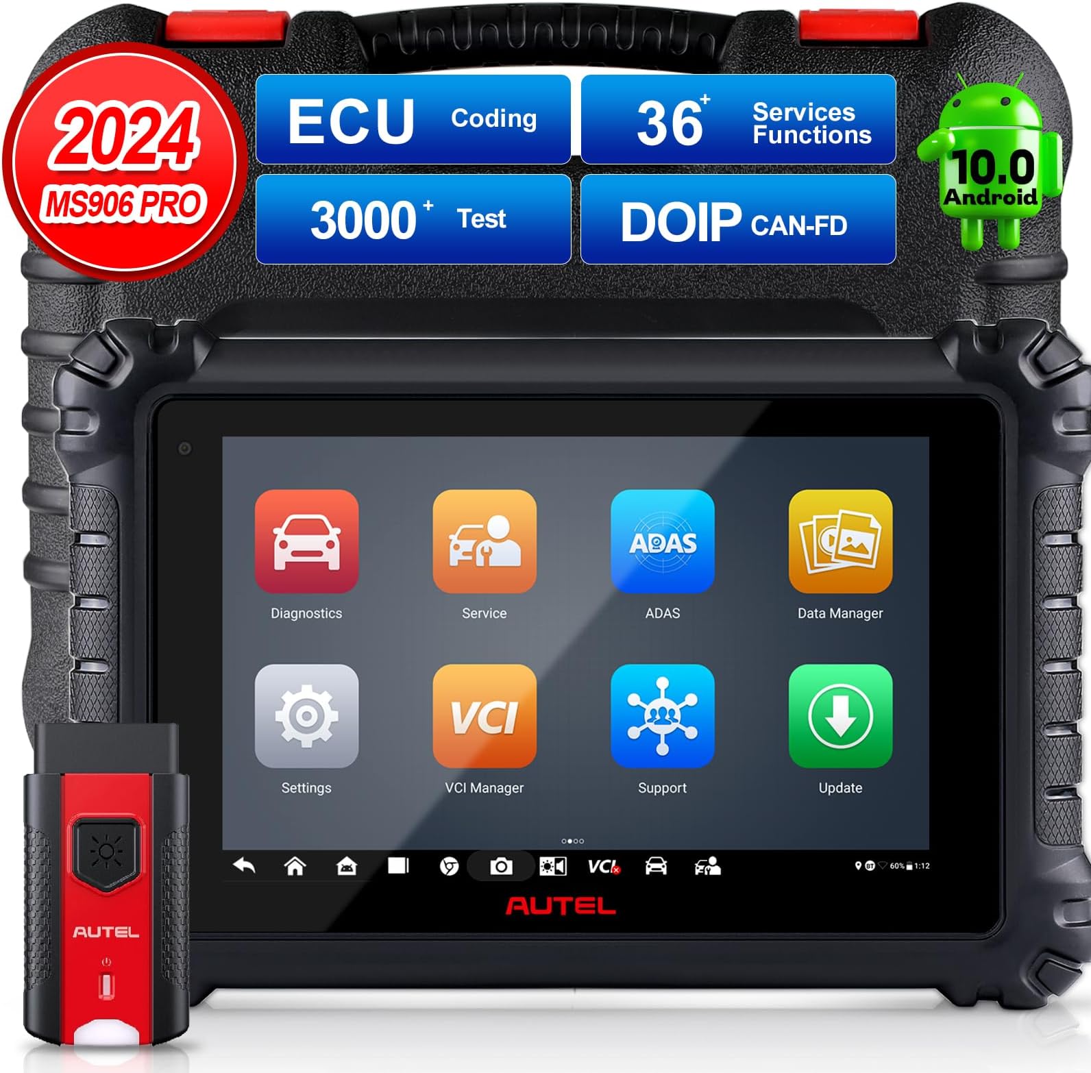 Amazon.com: AUTEL MaxiSYS MS906 Pro OBD2/OBD1 Scanner, 2024 Newest ...