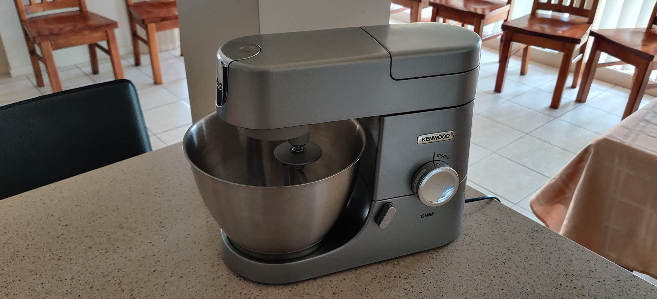 Kenwood Chef KVC3100S, Stand Mixer Benchtop Machine for Bread, Cake ...