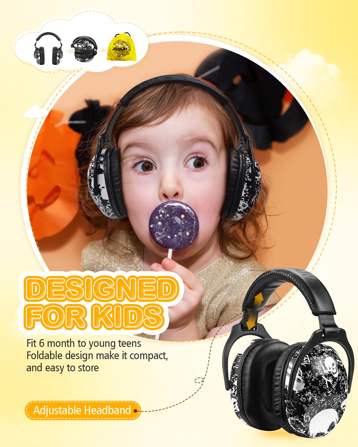Snapklik.com : ZOHAN Kids Ear Protection 2 Pack, Hearing Protection ...