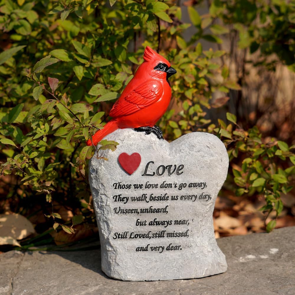 Amazon.com: Jiasku Cardinal Decor Garden Decor,Red Cardinal Memorial ...