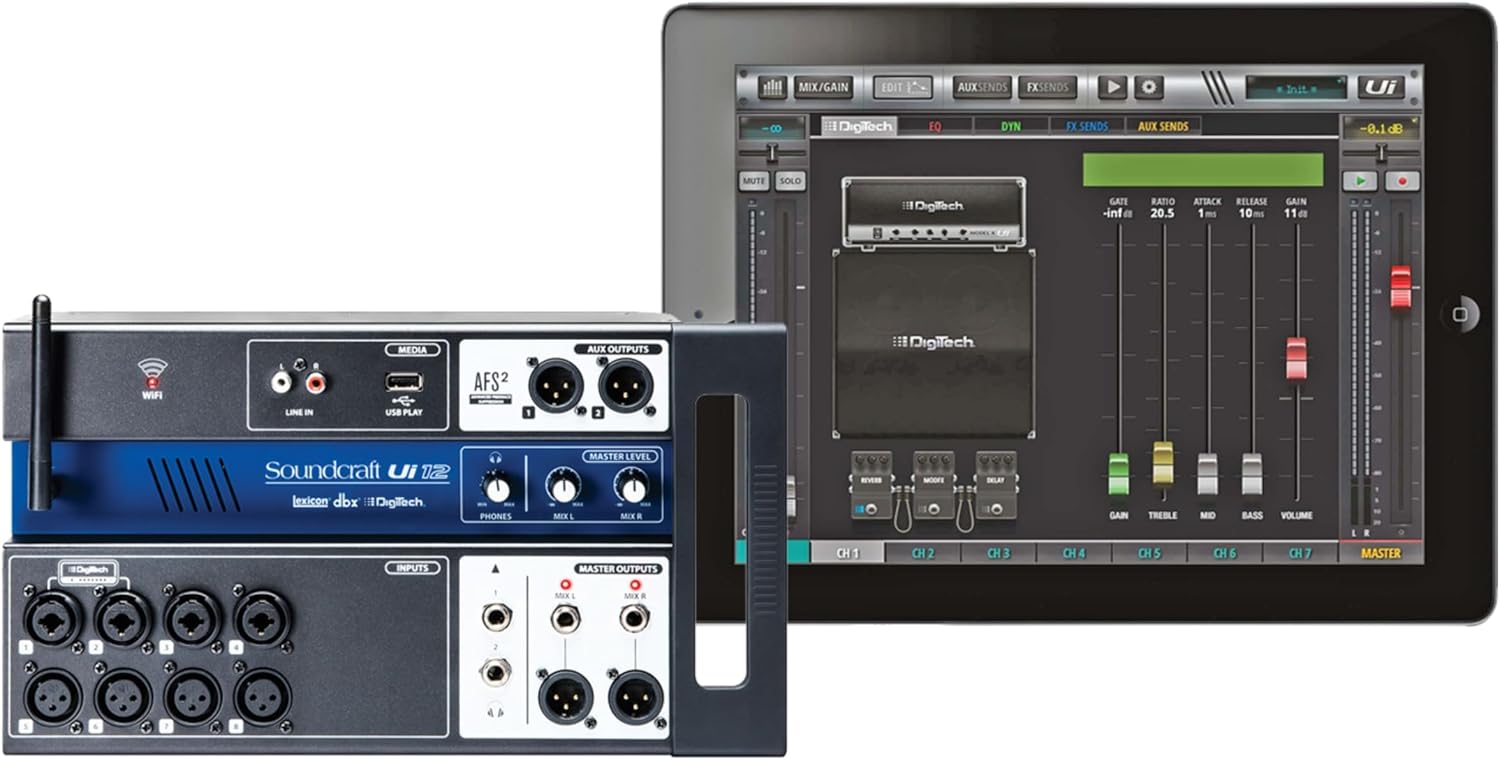 Soundcraft Ui12 - Digital Mixer : Amazon.co.uk: Musical Instruments & DJ