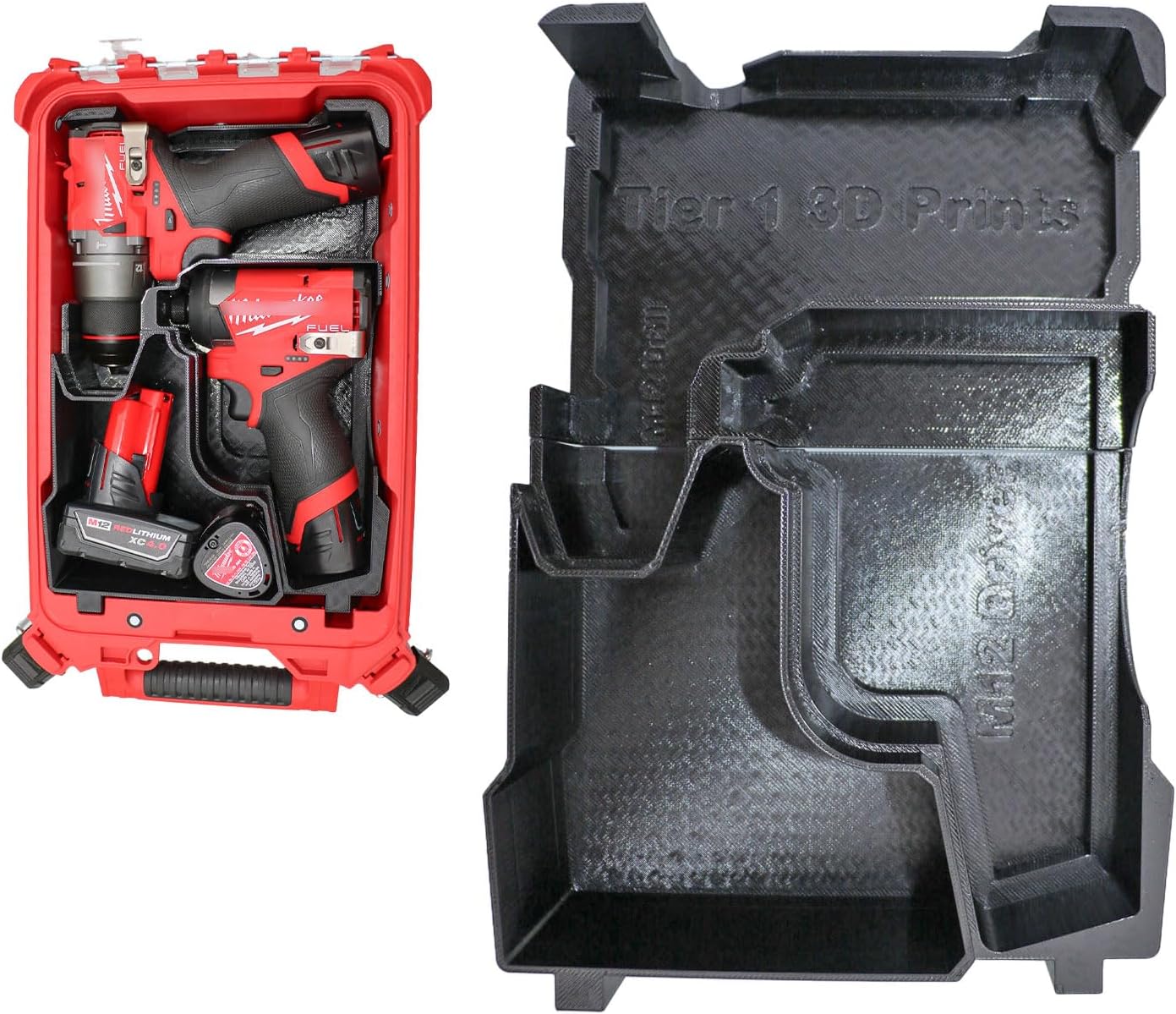 Amazon.com: Tier 1 3D Prints Organizer for Milwaukee M12 FUEL Right ...