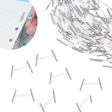 250Pcs Metal Treasury Tags 25mm, Synthetic Rubber Tags with Metal Ends ...