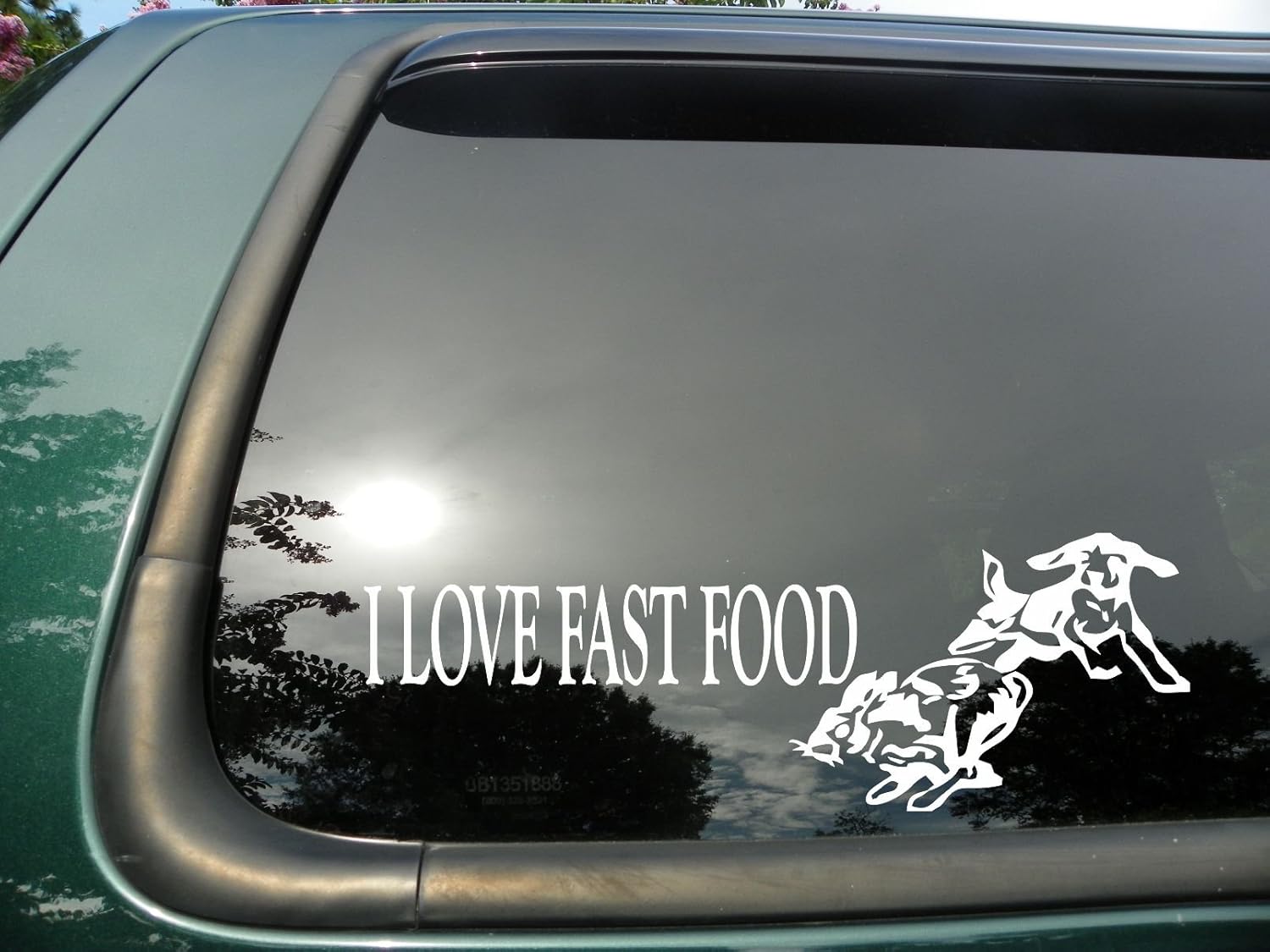Amazon.com: Fast Food Rabbit- Die Cut Vinyl Window Decal/sticker for ...
