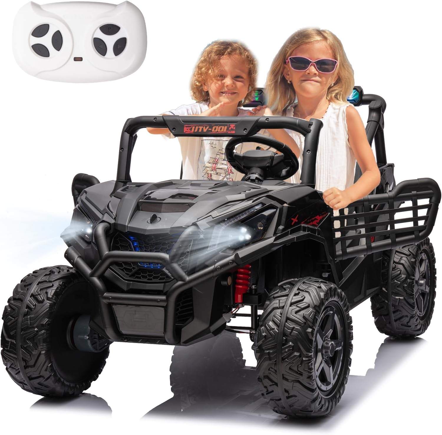 Amazon.com: LUIBAS 24V 2-Seater Off-Road UTV for Kids, Ride On Car with ...