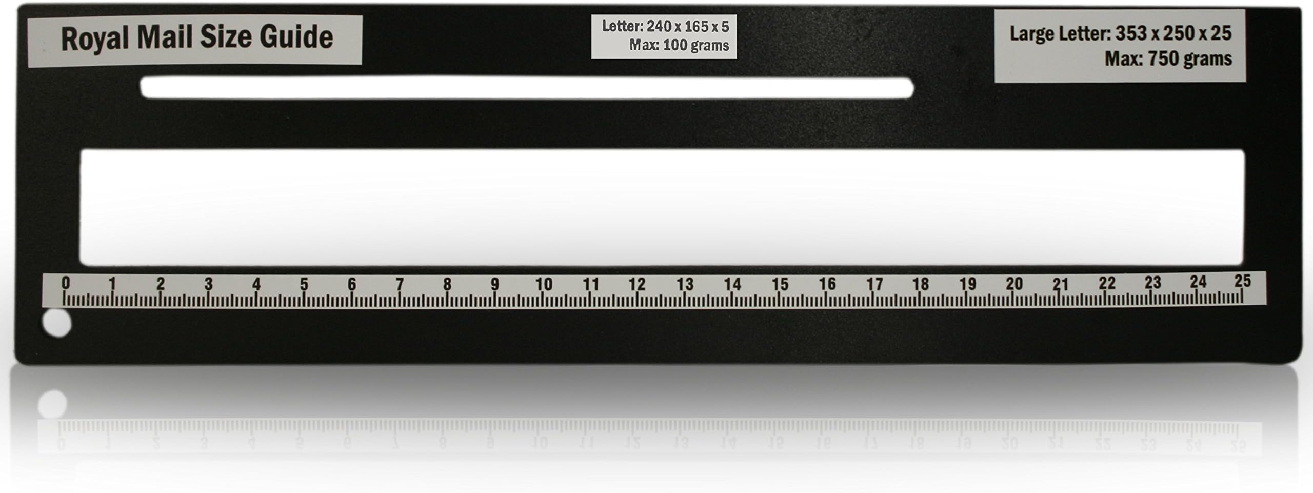 SHAFAH - Mail PPI Letter Size Guide Ruler Post Office Postal Price ...