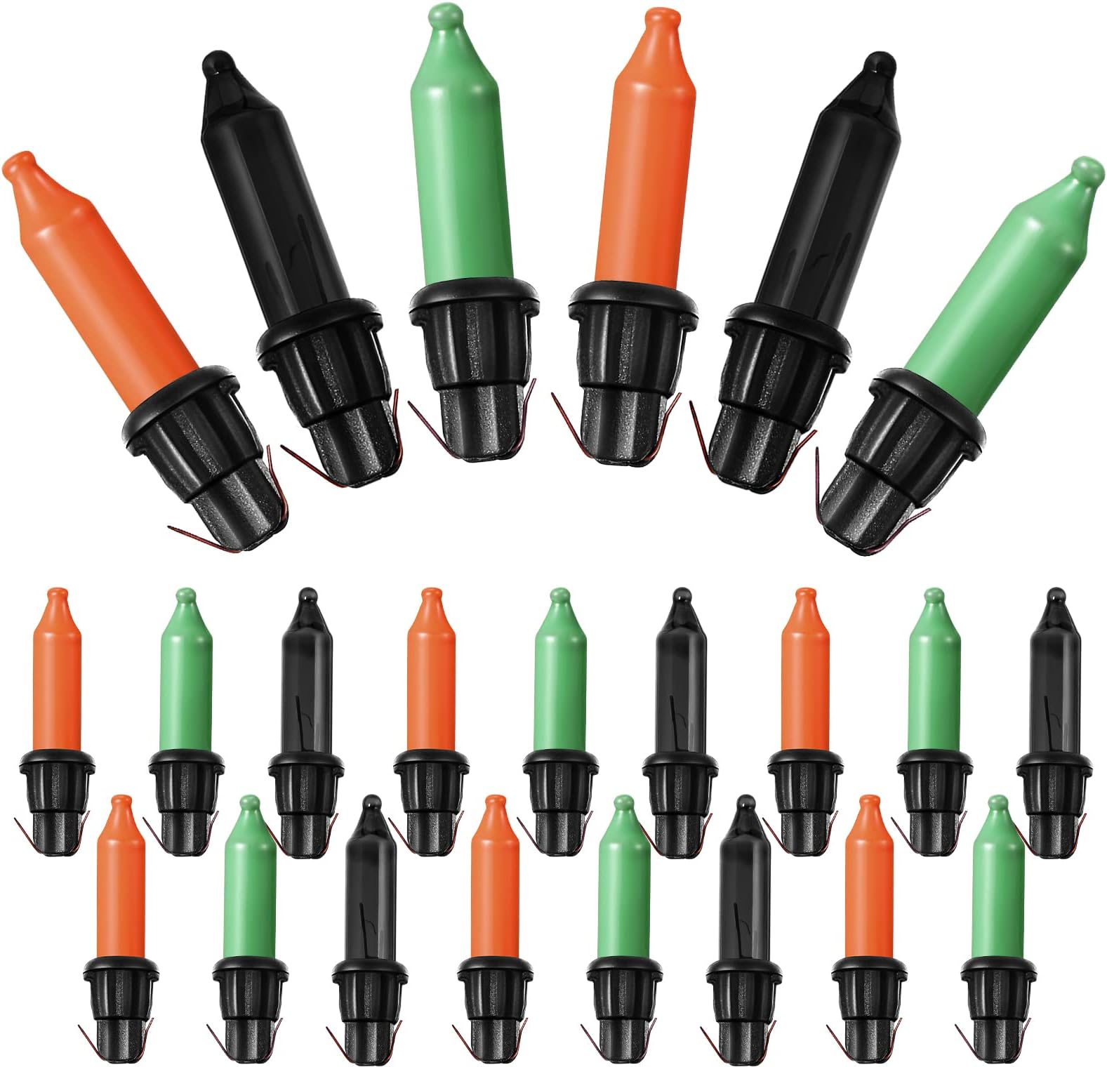 Amazon.com: 6 Style A Base Mini Bulb Flashers Christmas Tree Lights ...