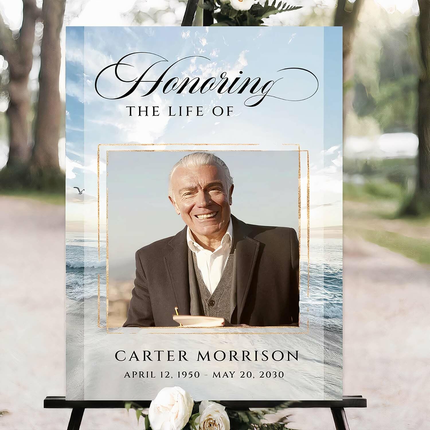 Amazon.com: In Loving Memory Sign, Funeral Sign, Funeral Welcome Sign ...