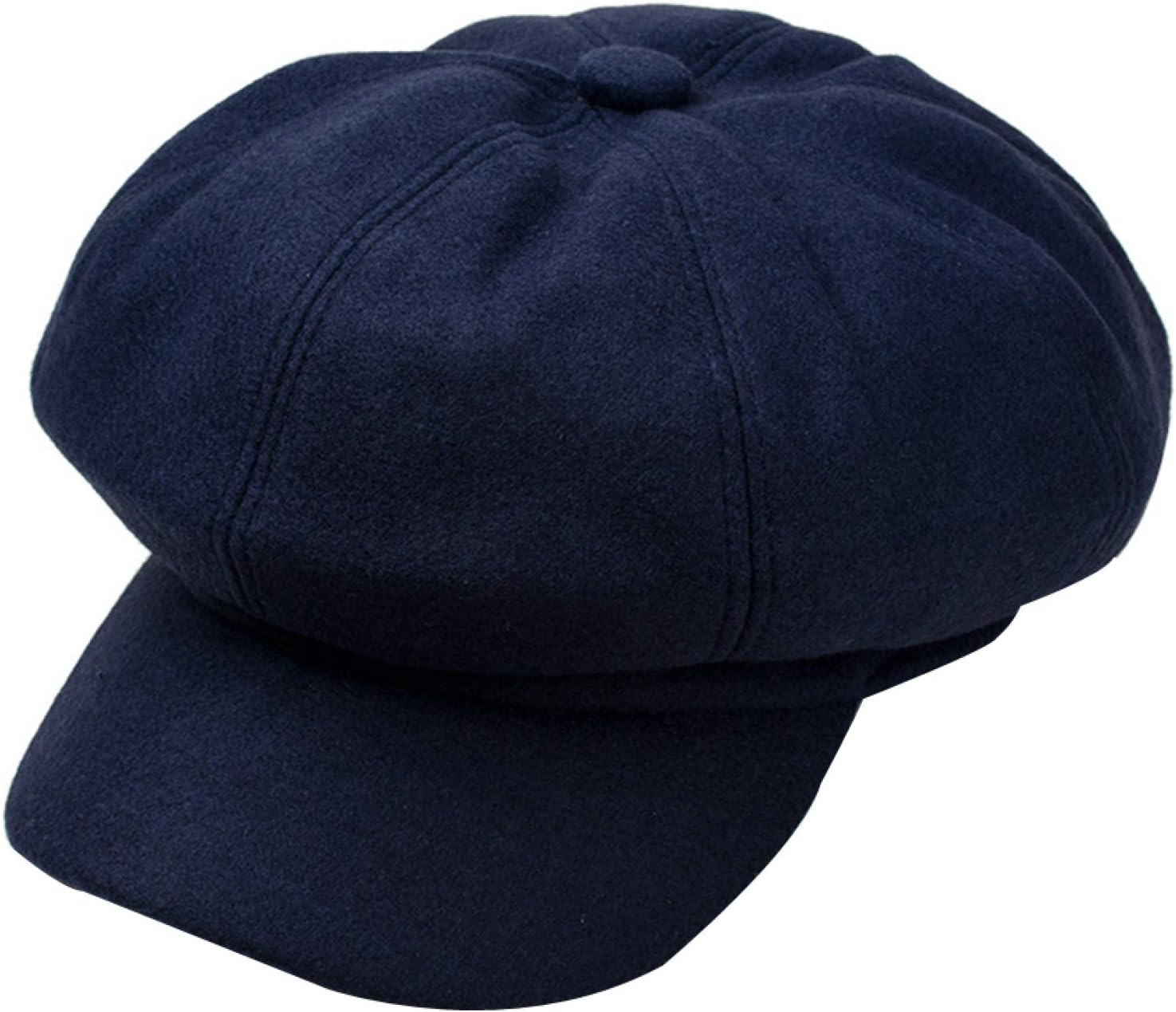 Amazon.com: Woman's Manmade Wool Newsboy Caps Cozy Octagonal Cap Solid ...