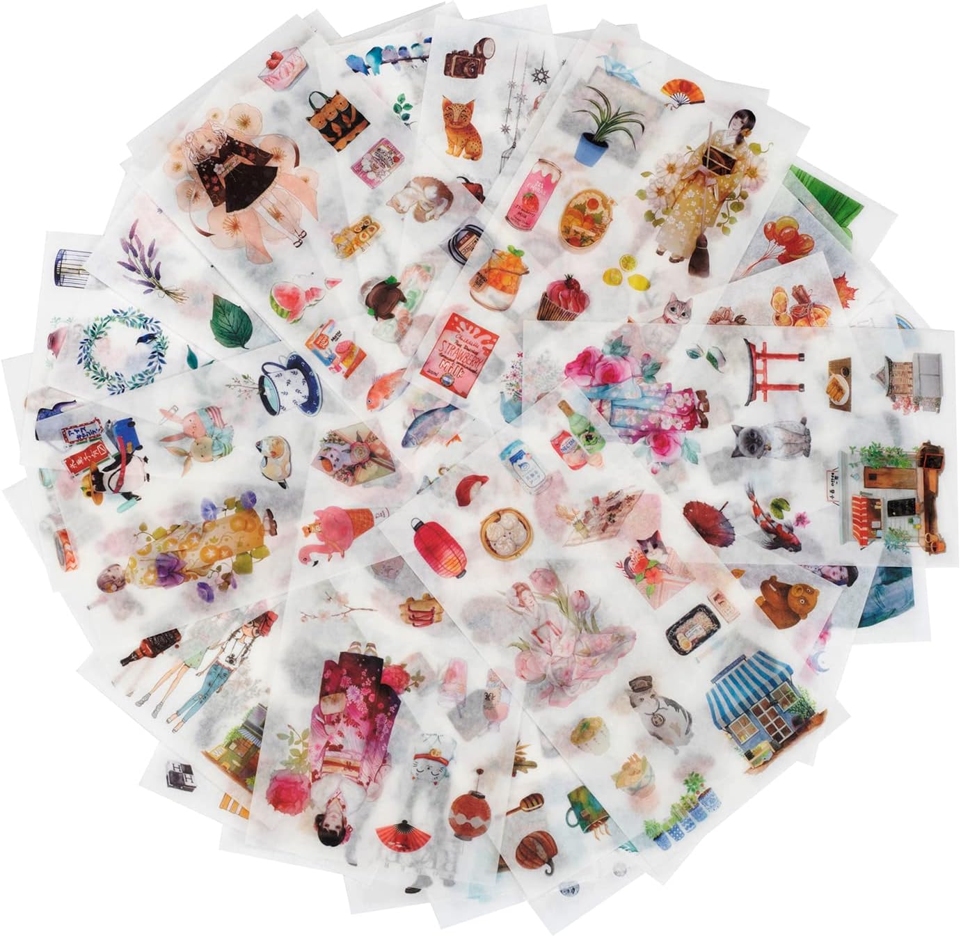 Amazon.com: Yoga Poses Planner Calendar Scrapbooking Crafting Sticker Set