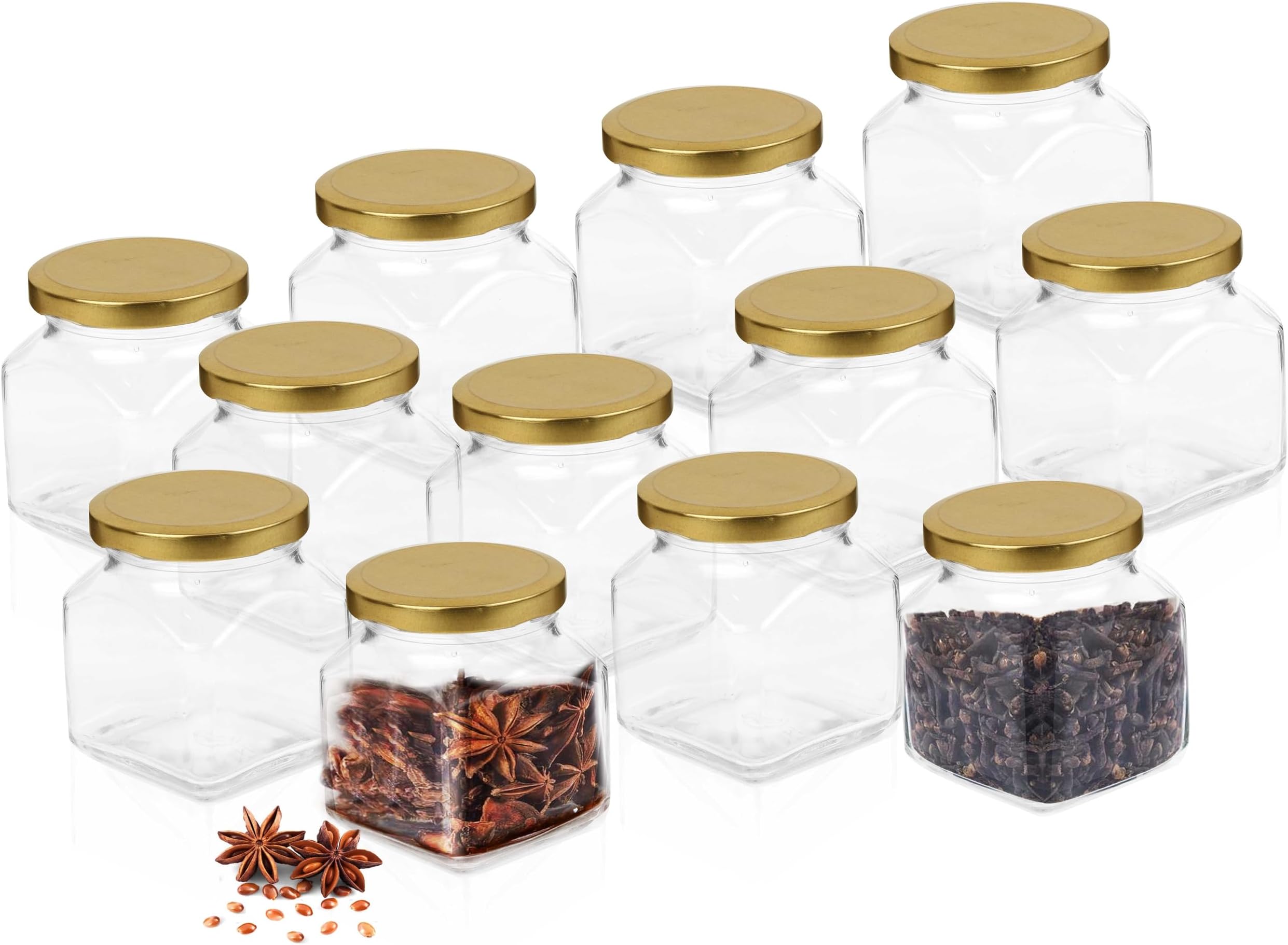 Buy Pure Source India Glass jar Container, Food Safe, Airtight, BPA ...