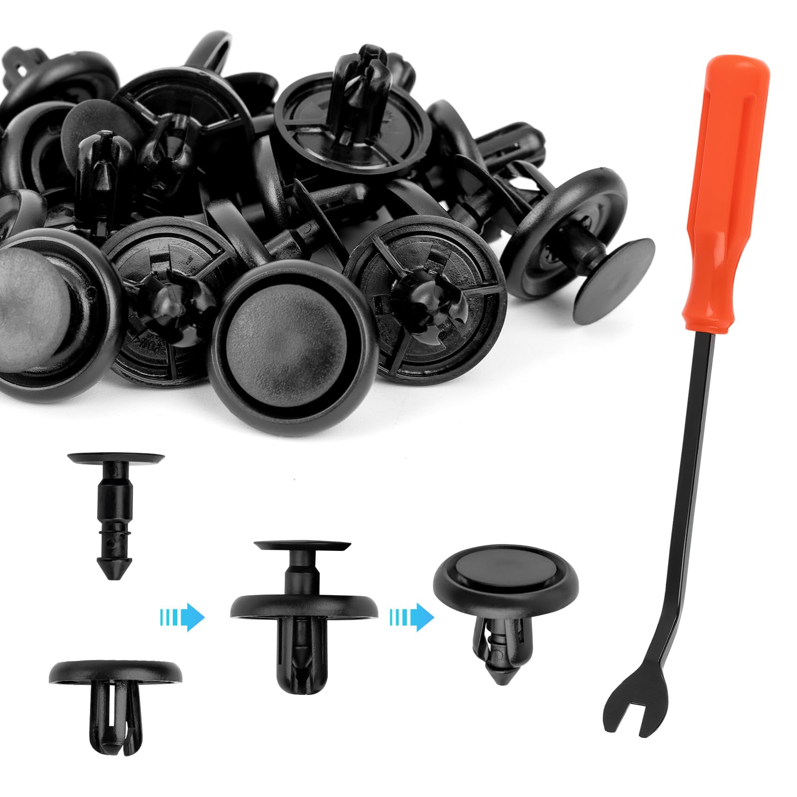 Snapklik.com : AOIT 20Pcs Super Engine Splash Shield Guard Fasteners ...