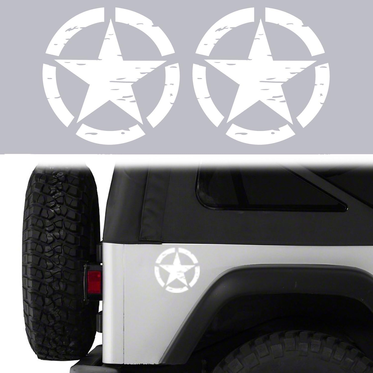 Willys Star Autocollant en vinyle Motif étoiles : Amazon.ca: Auto