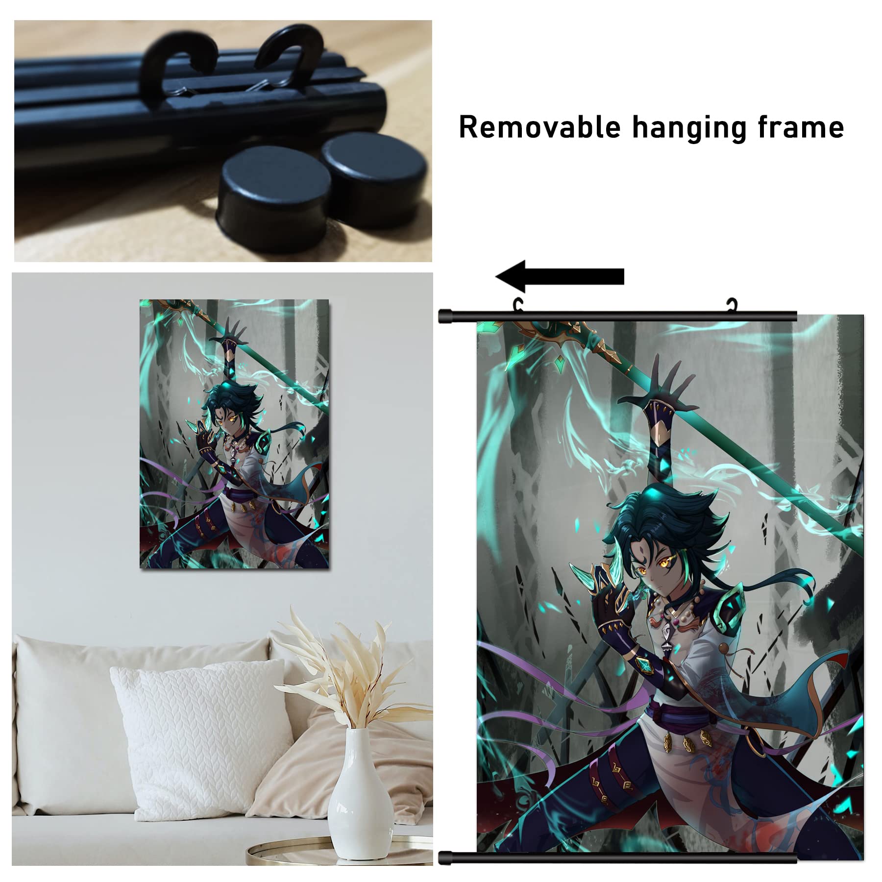 Genshin Impact Poster,Xiao Poster,Genshin Impact Wall Scroll Poster ...