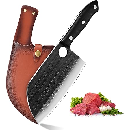 Amazon.com: DALSTRONG Meat Chopper - 8" - Heavy-Duty Butcher Cleaver ...
