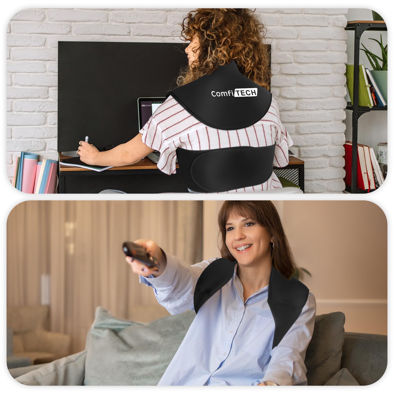 ComfiTECH XL Neck Ice Pack Wrap Gel for Neck and Shoulders Reusable ...